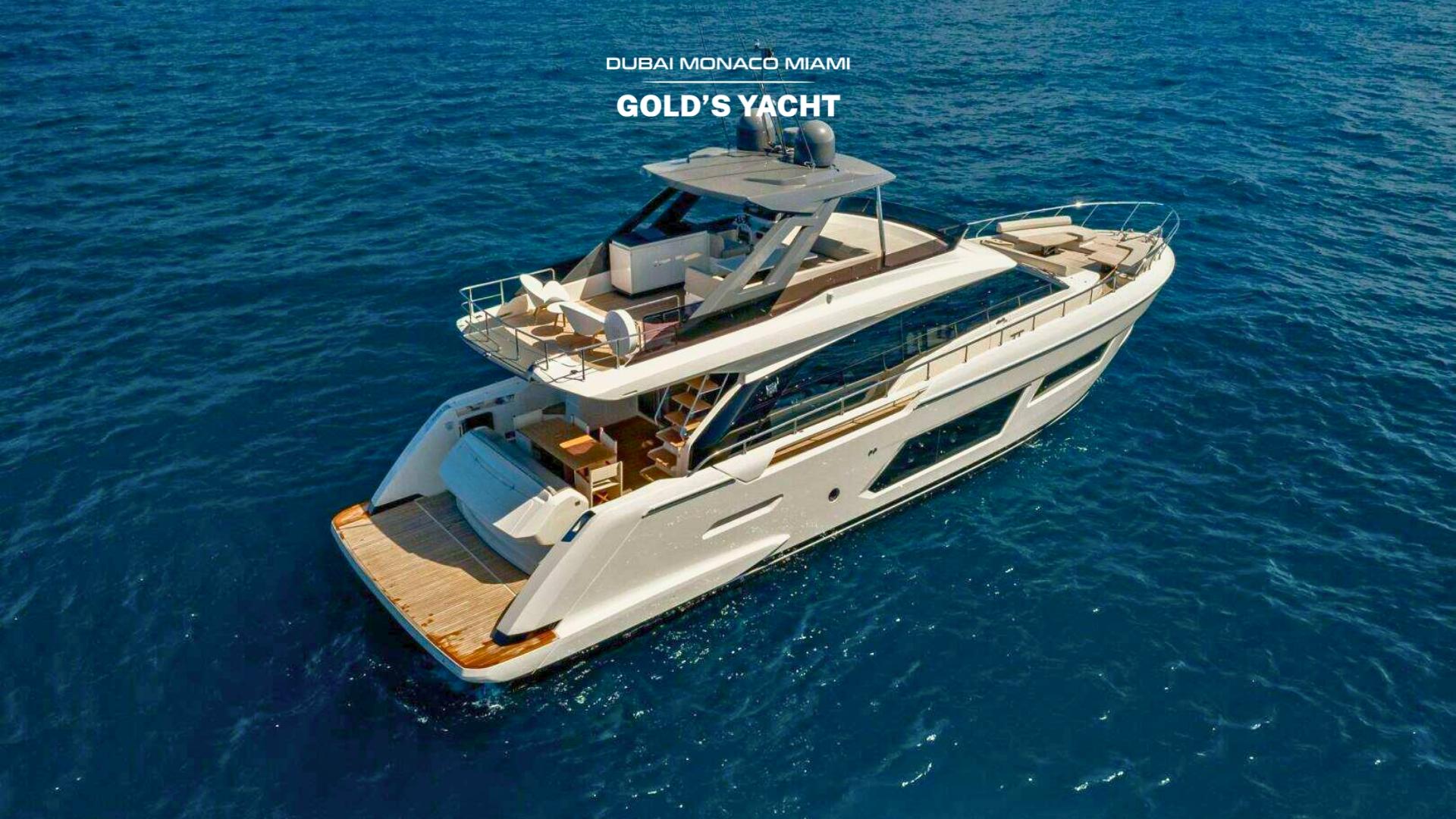 Celestial Majesty Charm 75 Yacht: Ferretti Luxury yacht rent in Dubai ...
