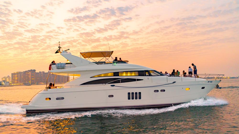 Voyager Elite Seashell 82 Yacht: Custom Built Premium yacht rent in Dubai